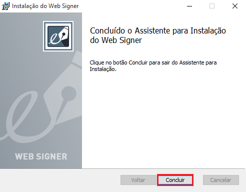 Instalação do plug-in Web Signer
